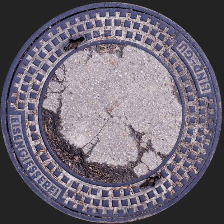 Manhole Cover 008 by CC0 Textures