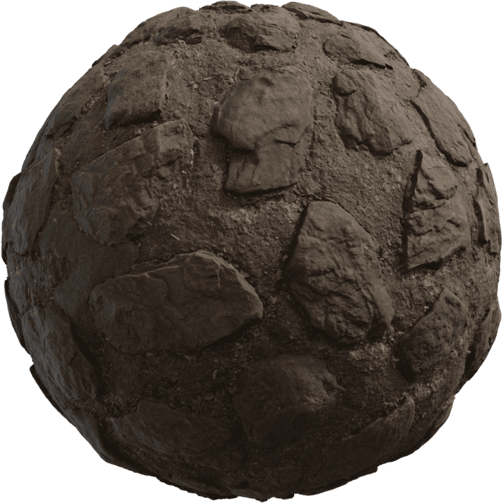 Concrete Rock Path by Texture Haven